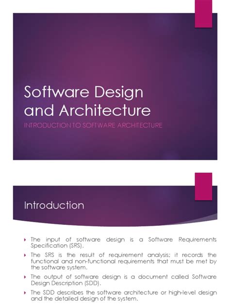 introduction to software architecture pdf pdf software architecture
