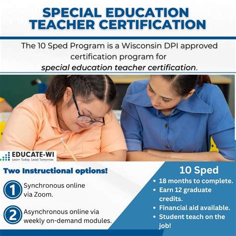 Join The 10 Sped Program To Make A Difference In Special Education