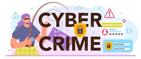 Premium Vector Cyber Crime Typographic Header Hacker Stealing Personal Data