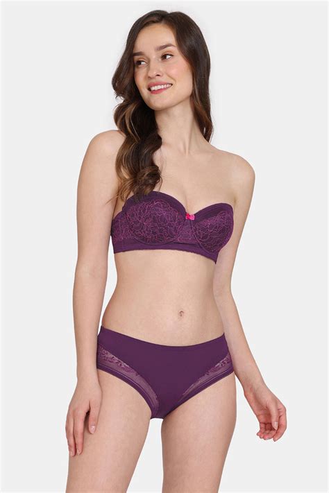 Buy Zivame Primrose Padded Wired 3 4th Coverage Strapless Bra With