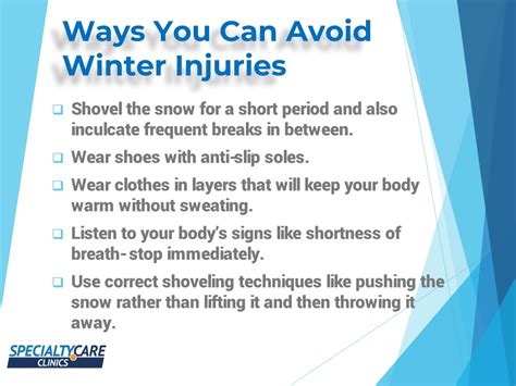 Ppt Top Tips To Avoid Winter Injuries Powerpoint Presentation Free