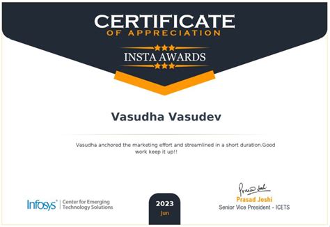 Vasudha Vasudev On Linkedin Grateful Instaawards Instagood Infosys