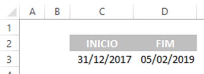 Crie no Excel BLOG Calcular diferença entre duas datas