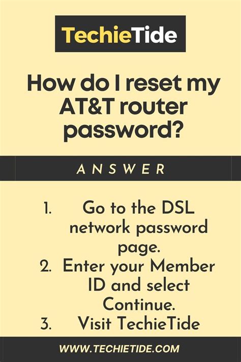 How Do I Reset My AT T Router Password Router Modem Networking