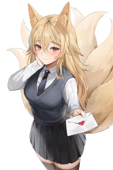 Beautiful Kitsune Original Rtouchfluffytail