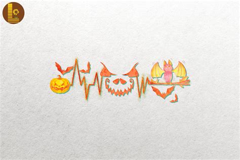 Pumpkin Heartbeat Halloween By Mulew Art Thehungryjpeg