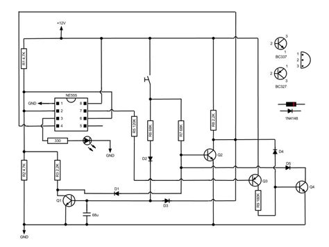 555 Momentary Switch Circuit