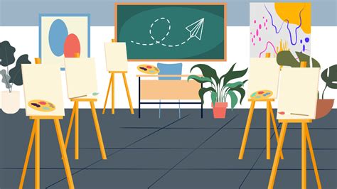 Free Art Classroom Background Template To Edit Online