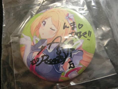 【中古】ホロライブ 直筆サイン入り 缶バッジ アキロゼ アキ・ローゼンタール メルカリ