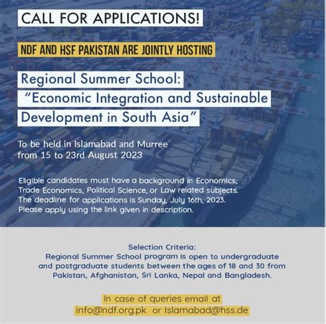 Sajjad Hussain On Linkedin It Is A Fully Funded Opportunity For A Week