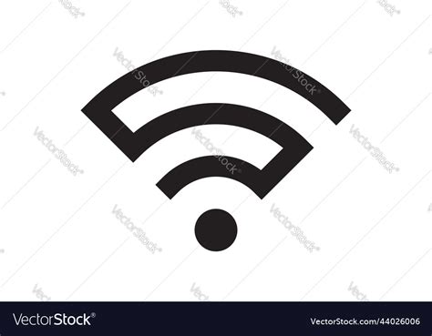 Wi Fi Symbol Signal Connection Wireless Internet Vector Image
