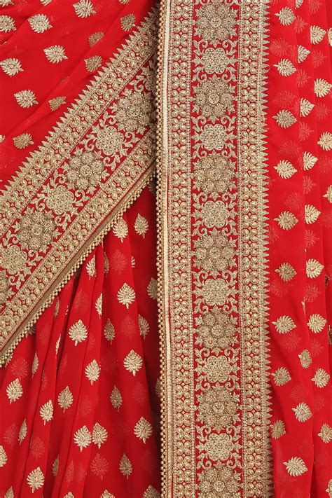 Buy Ravishing Red Saree Online In India Mohey Saree For Women