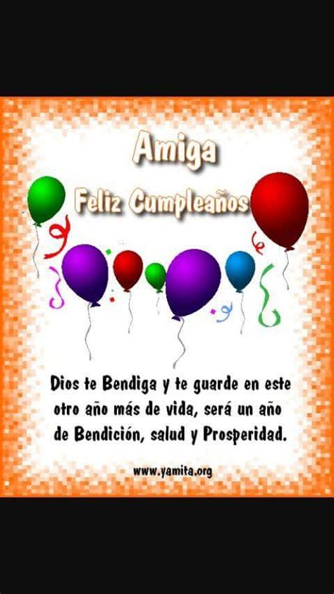 Feliz Cumpleanos Amiga Dios Te Bendiga