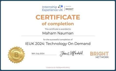 Maham Nauman On Linkedin Internship Complete 🎉 I Am Excited To Announce That I Have Completed