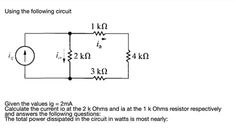 answered jsing the following circuit 1 kn ia… bartleby