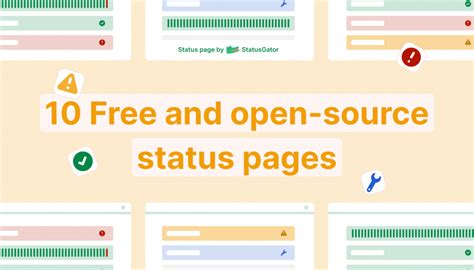 The Best Free And Open Source Status Page Tools In Statusgator