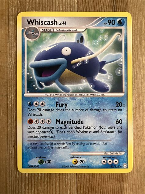 Whiscash Rare Mt Buy And Sell Prices And Values Pokécazilla