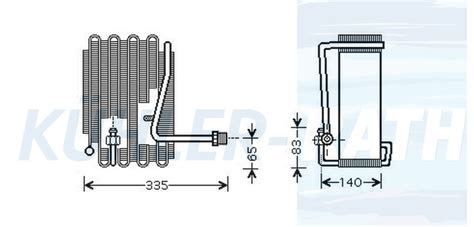 evaporator suitable for HJ709004 - KUEHLER-RATH