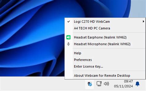 Webcam For Remote Desktop Macos Version Workstation User Manual