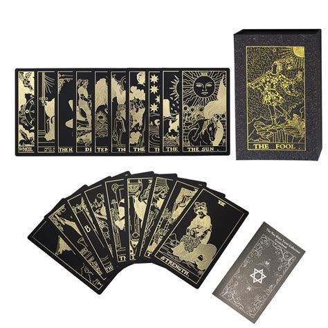 Card Deck Box Classic Tarot Deck Design Gold Tarot Cards