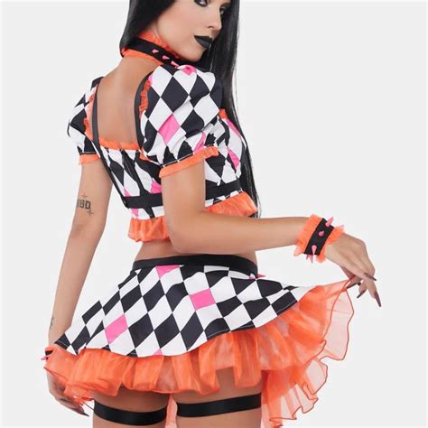 Dolls Kill Clown Costume Trickz N Treatz Neon Depop