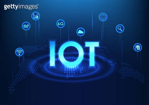 Internet Of Things Technology Iot Is Placed On The World Map With Icons Shows The Connection Of