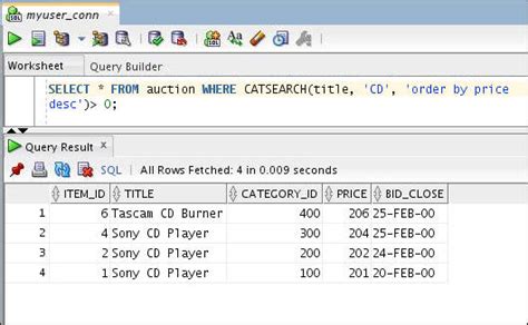 Creating And Maintaining Oracle Text Indexes