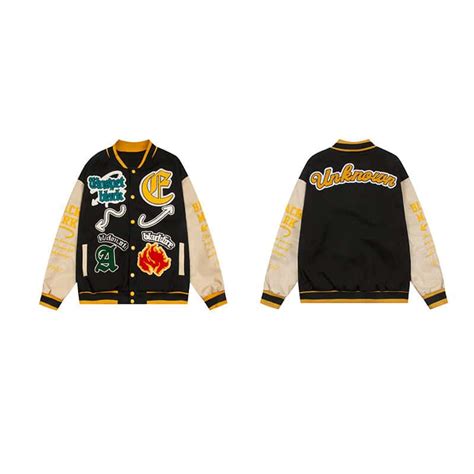 Design Splicing Embroidery Cotton Baseball Jacket Best Custom Streetwear Manufacturer