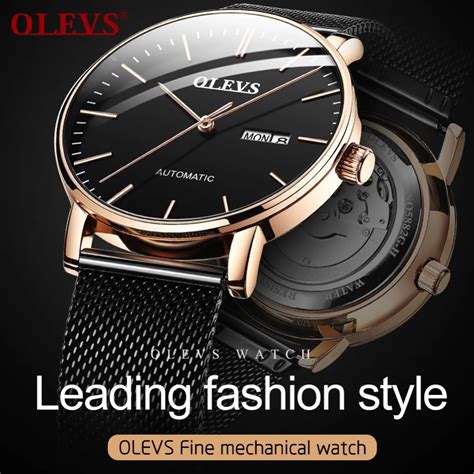 OLEVS Automatic Luxury Brand Men S Watch Mechanical Preserving Watch