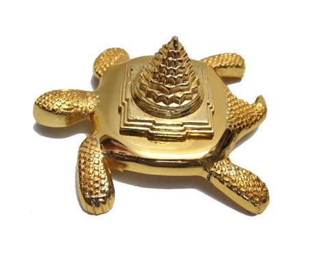 Kesar Zems Zinc Meru Shree Yantra On Kachua Tortoise For Pooja 7 X 5