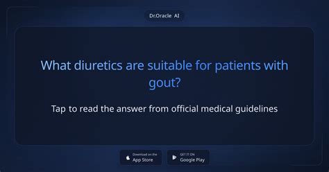What Diuretics Are Suitable For Patients With Gout