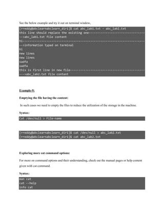 Linux Basic Commands With Examples Pdf
