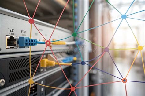 Communication Network Concept Abstract Background Stock Illustration