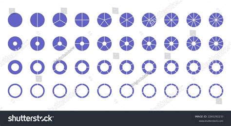 Circular Structure Chart Ring Graph Divided Stock Vector Royalty Free