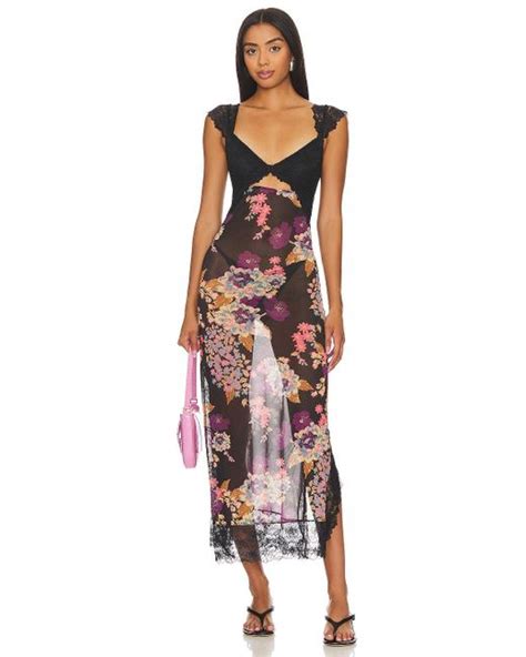 Free People X Intimately Fp Suddenly Fine Maxi Slip In Red Lyst