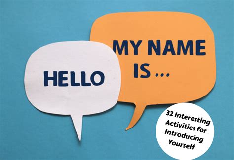 32 Interesting Activities For Introducing Yourself Teaching Expertise