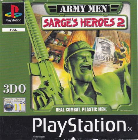 Army Men Sarges Heroes 2 Cover Or Packaging Material Mobygames