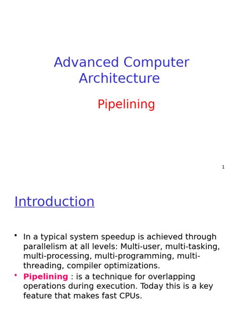 Lecture 22 Pipelining Pdf Parallel Computing Computer Architecture