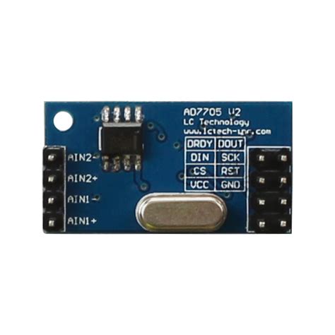 AD7705 Dual 16 Bit ADC Data Acquisition Module Programmable Chinalctech