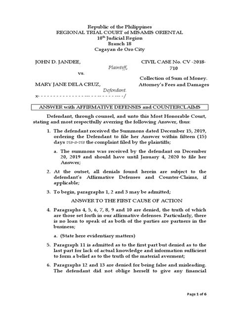 Answer Sample Pdf