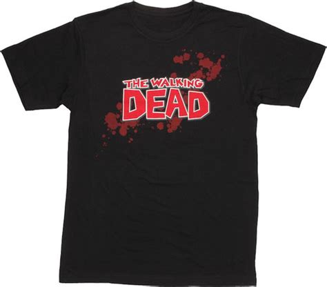 Walking Dead Comic Logo T Shirt Sheer