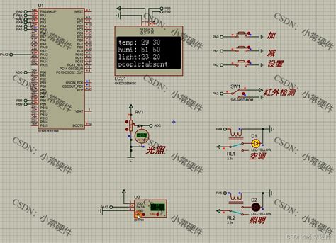 Proteus仿真实例基于stm32单片机的智能书房系统（仿真文件程序）24 32f 03protues仿真stm32源码 Csdn博客