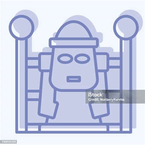 아이콘 돌 하류방 한국 기호와 관련이 있습니다 투톤 스타일 간단한 일러스트레이션 0명에 대한 스톡 벡터 아트 및 기타 이미지 0명 가냘픈 가정의 방 Istock