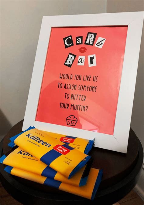 Mean Girls Kalteen Bar Wrapper Chocolate Bar Wrappers Mean Girls Party