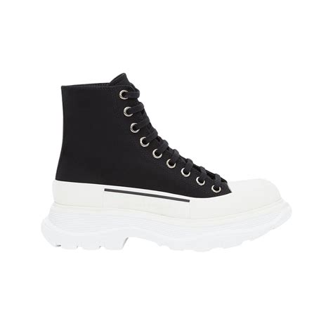 W 알렉산더 맥퀸 트레드 슬릭 부츠 블랙 화이트 Alexander Mcqueen Kream