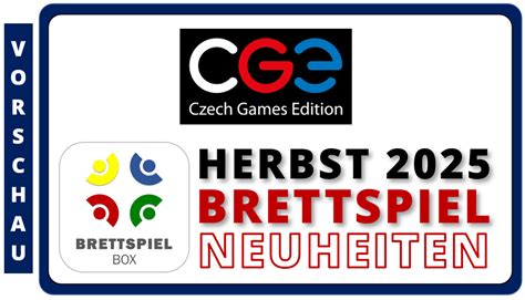 Brettspiel Neuheiten Herbst 2025 Czech Games Edition Cge