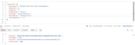 Startjobs Api Failing With Error “could Not Find An Attended Robot