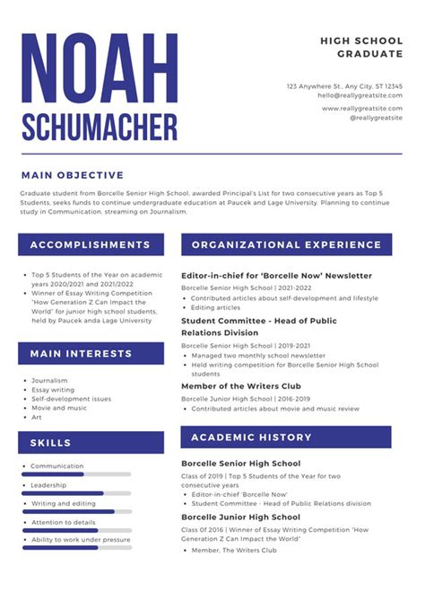Page 2 Free Custom Printable Scholarship Resume Templates Canva