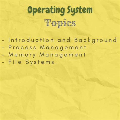 Operating System Notes Os Handwritten Notes Pdf Download