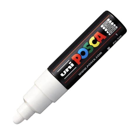 Posca Acrylic Marker Pc 7M Broad Bullet White Endeavours ThinkPlay